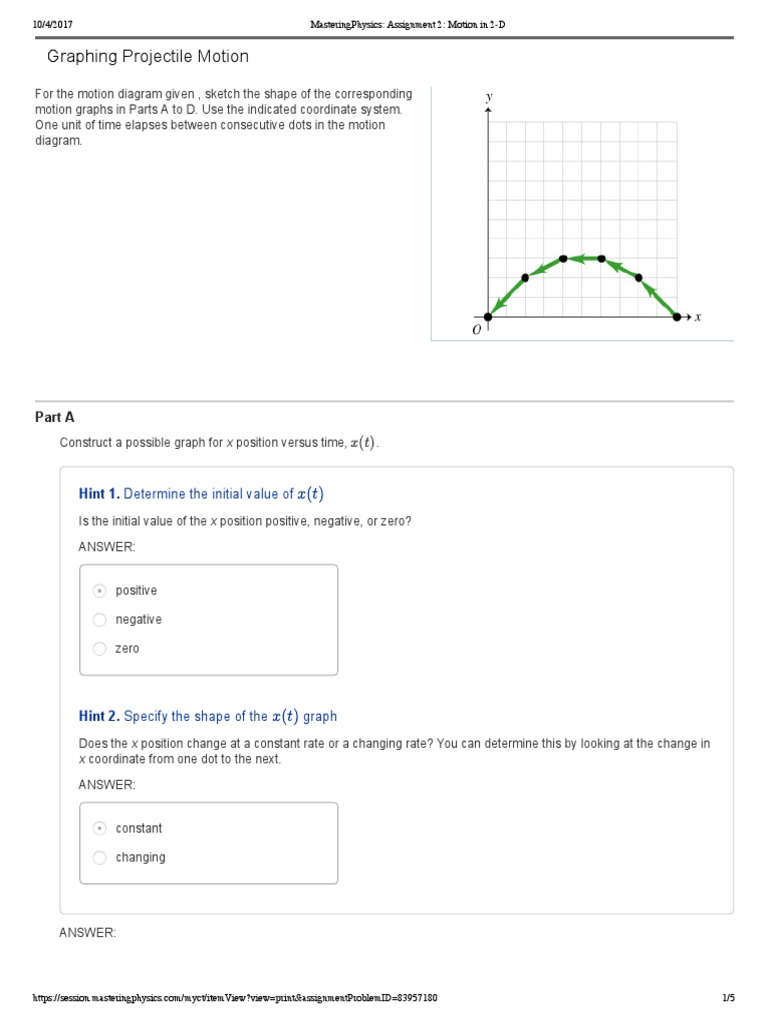 MasteringPhysics - Assignment 9 - Motion in 2-D | PDF | Velocity | Space