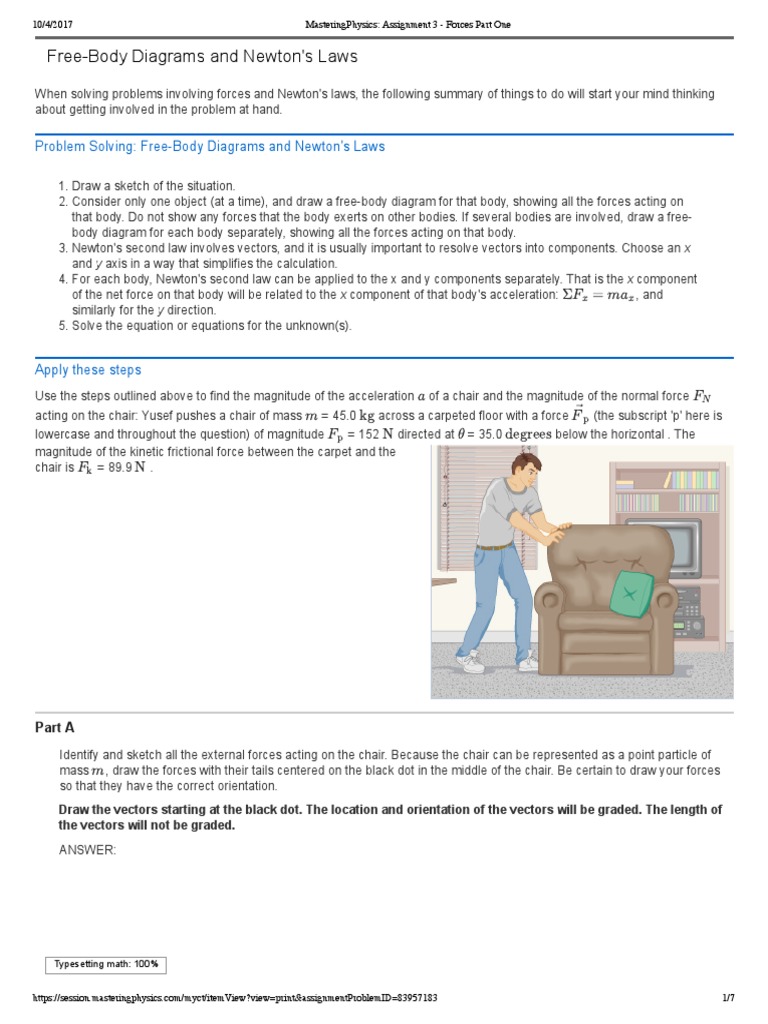 MasteringPhysics - Assignment 2 - Motion in 2-D | PDF | Trigonometric Functions | Force