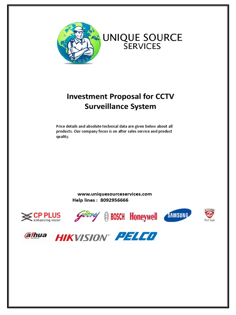 CCTV Installation Proposal and Quotation | PDF | Closed Circuit ...