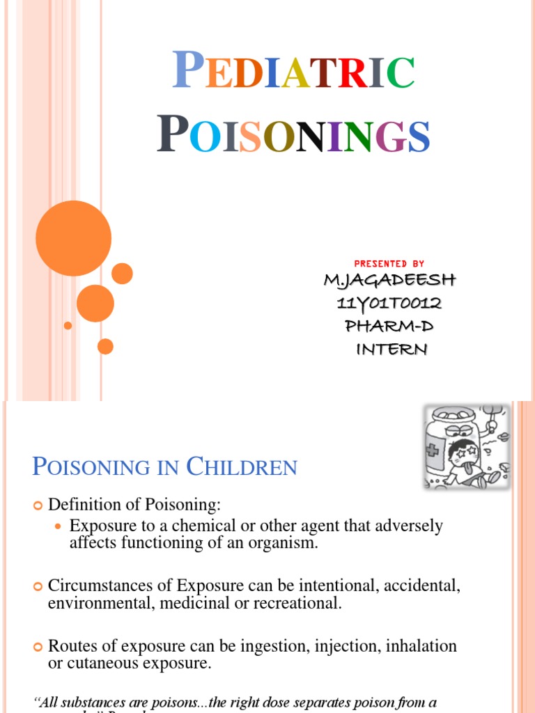 Pediatric Poisonings: An Overview of Common Toxic Exposures in Children ...