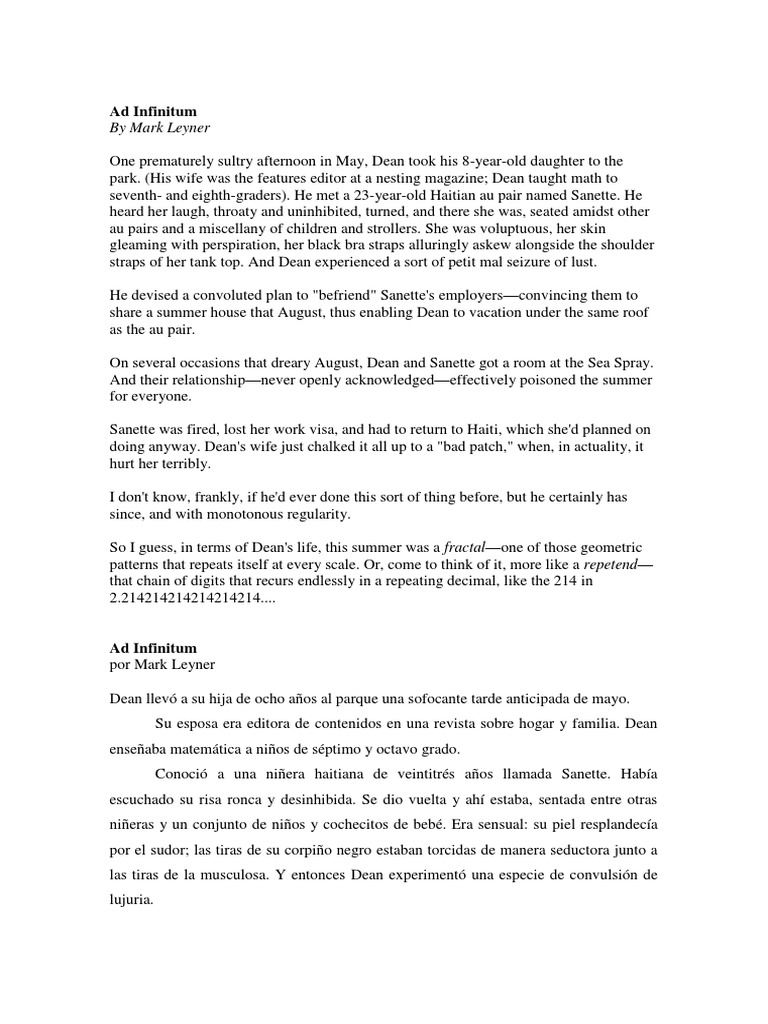 Ad Infinitum | PDF | Teaching Mathematics