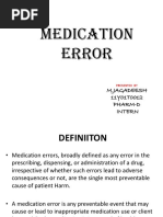 Medication Errors PPT 1 | PDF | Medical Error | Chemistry