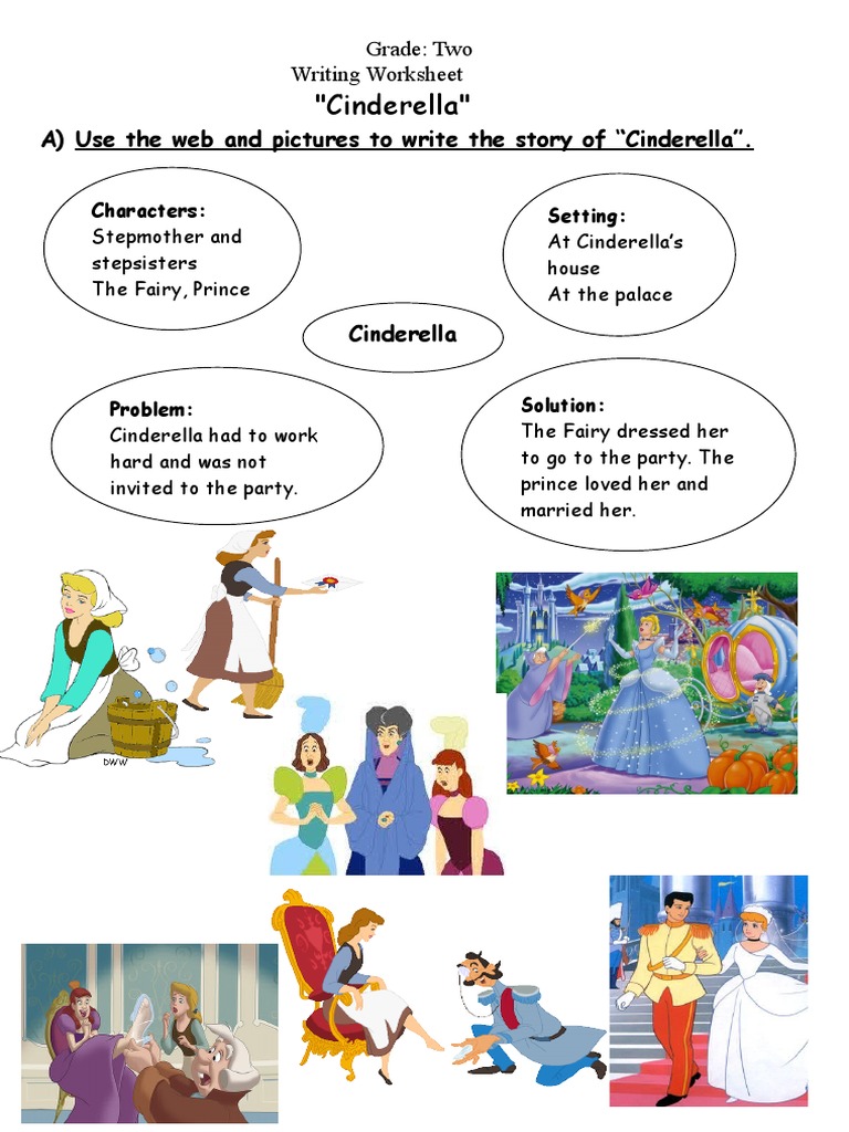 Cinderella Writing Sheet | PDF