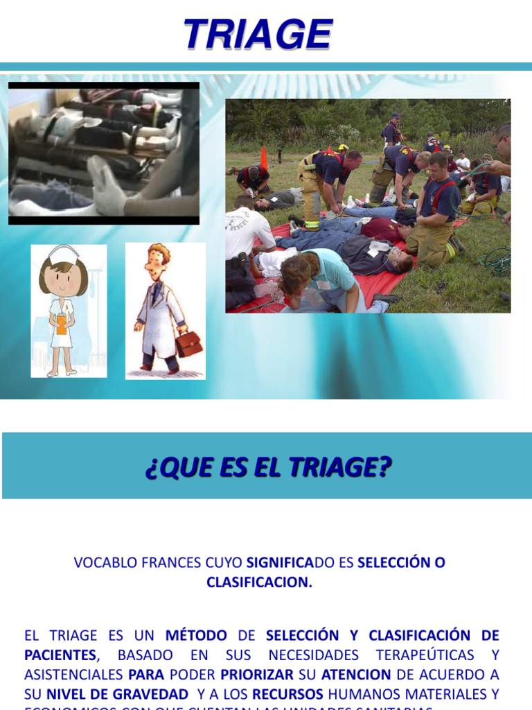 Triage | PDF | Medicina | Medicina CLINICA
