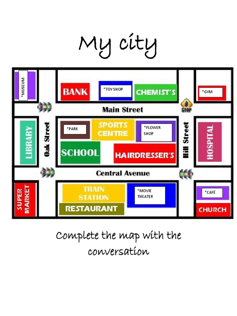 Complete The City Map ANGELICA | PDF