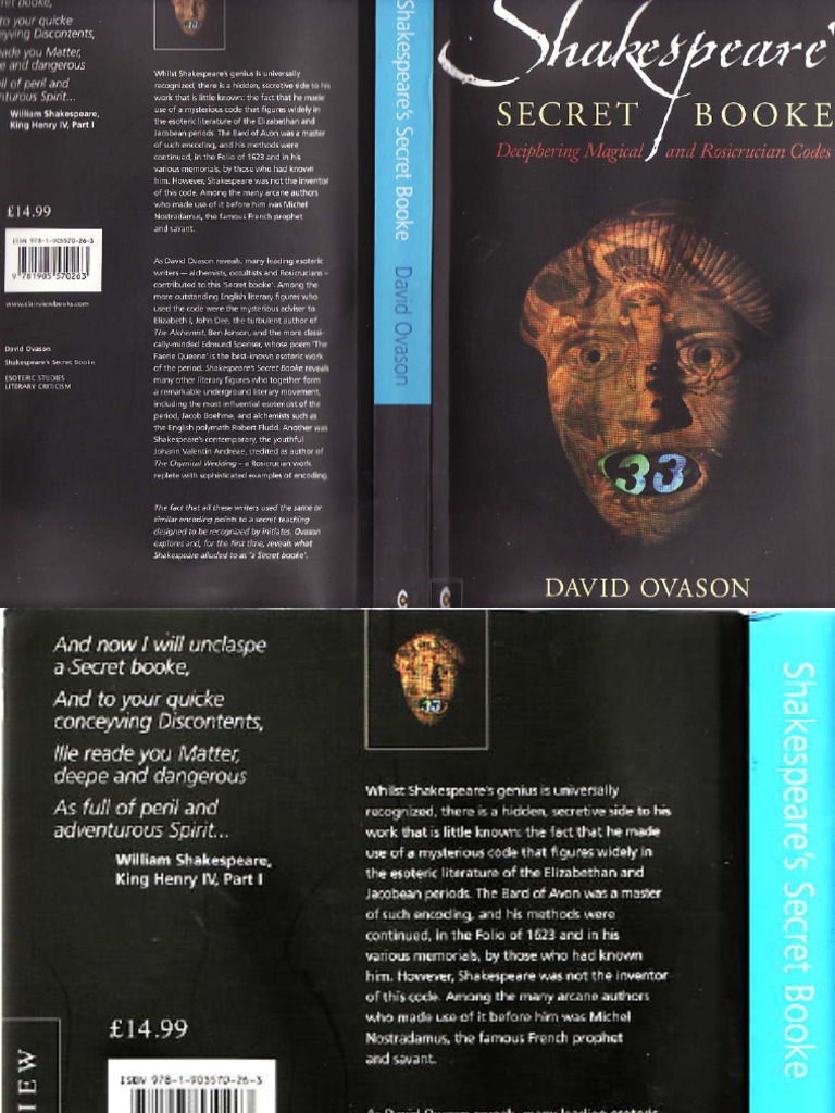 Shakespeare's Secret Booke Deciphering Magical and Rosicrucian Codes