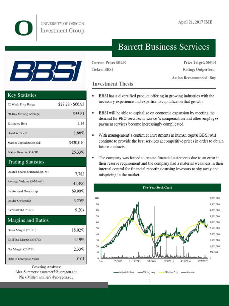 Bbsi Report Edited | Outsourcing | Employment