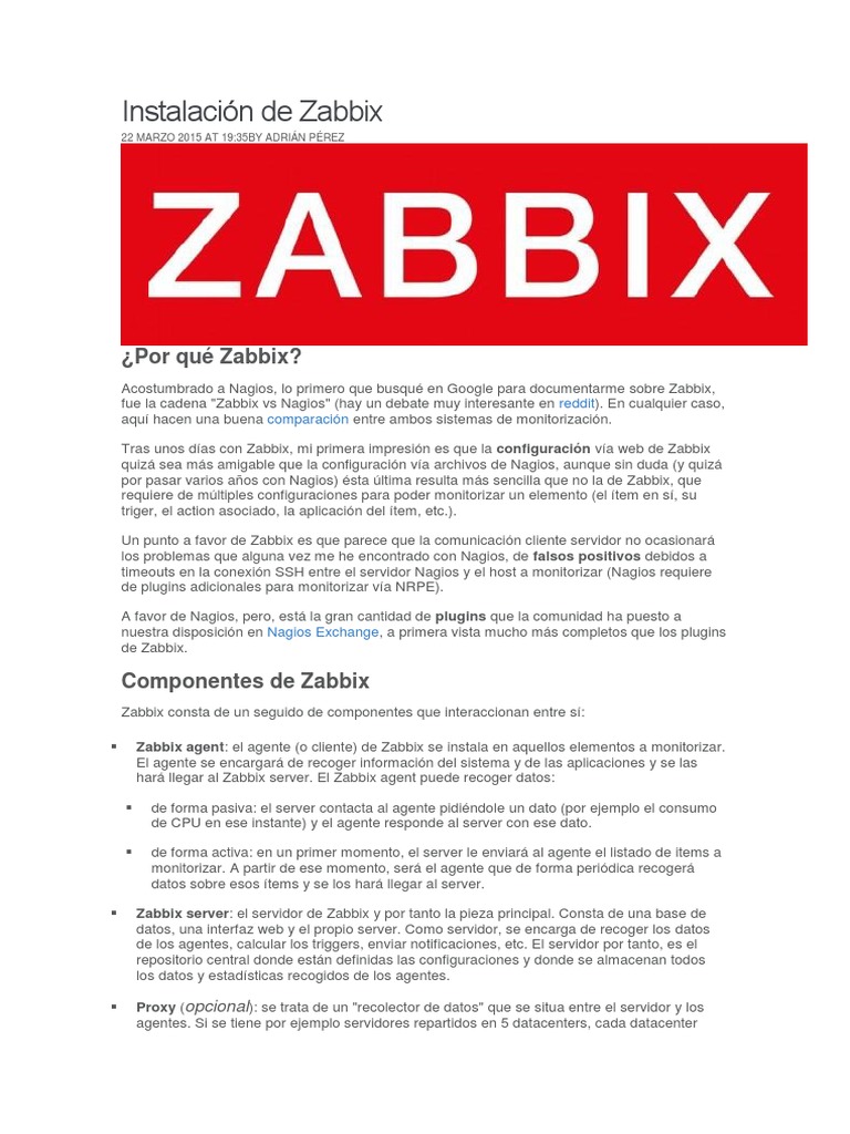 Instalación de Zabbix | PDF | Mi sql | Servidor HTTP Apache
