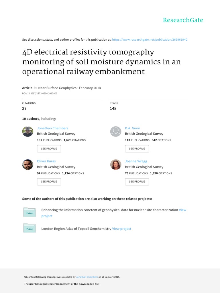 Chambers (2014) PDF | PDF | Geotechnical Engineering | Porosity