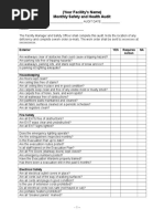 Hostel Audit Checklist | PDF