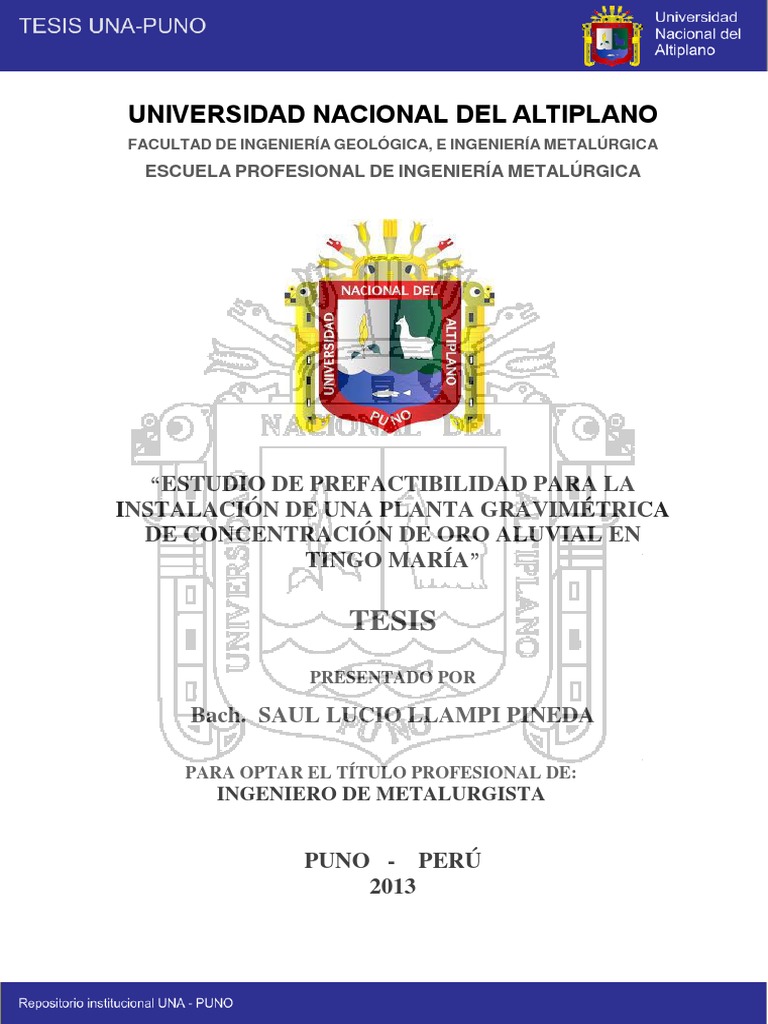 Llampi Pineda Saúl Lucio PDF | PDF | Minería | Clima