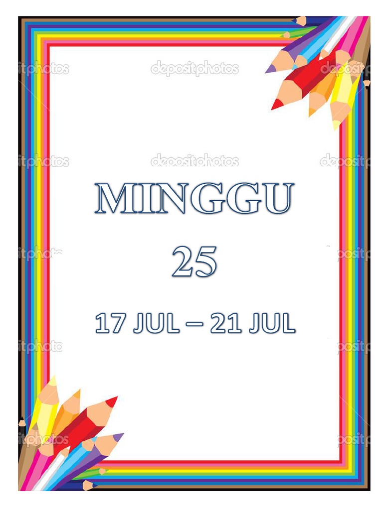 Template Divider Minggu 25 | PDF