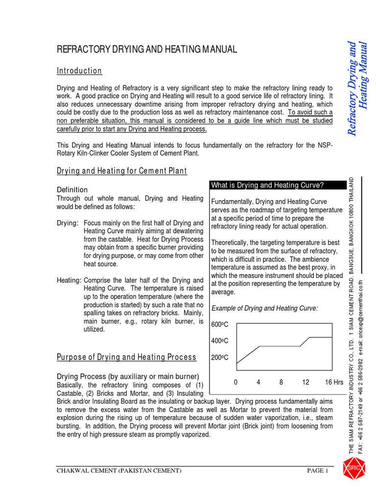 Heating Up Manual | PDF | Refractory | Furnace