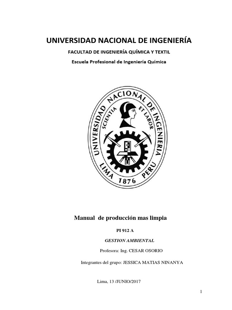 Manual de Produccion Mas Limpia | PDF | Residuos | Contaminación