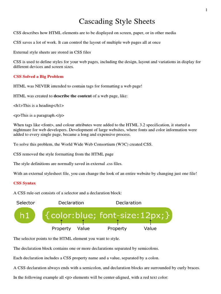 Css | Download Free PDF | Cascading Style Sheets | Html
