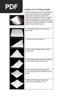 10 Cara Lipat Napkin Kreatif | PDF | Memasak, Makanan, & Anggur