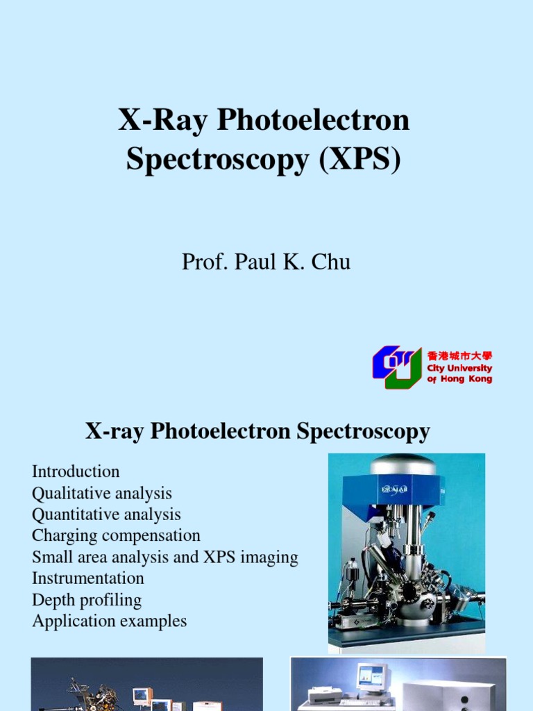Lecture 8 XPS | PDF | X Ray Photoelectron Spectroscopy | Photoelectric ...