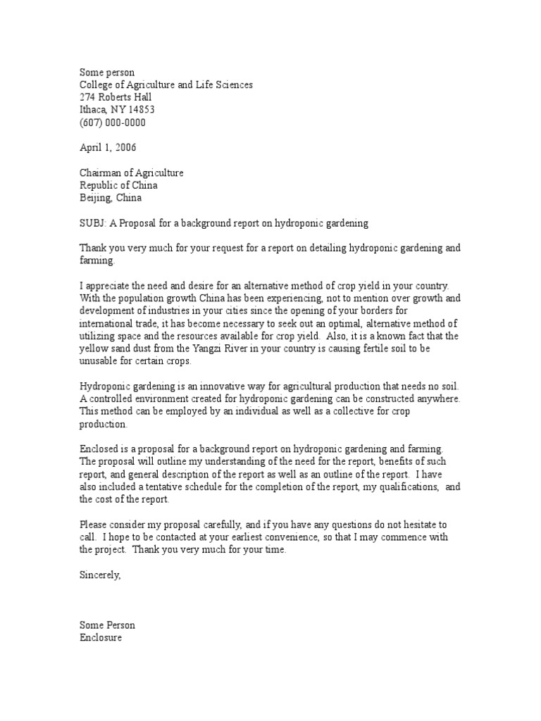 Proposal Revision3 | Hydroponics | Agriculture