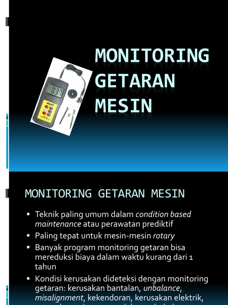 2.3 Monitoring Getaran Mesin | PDF