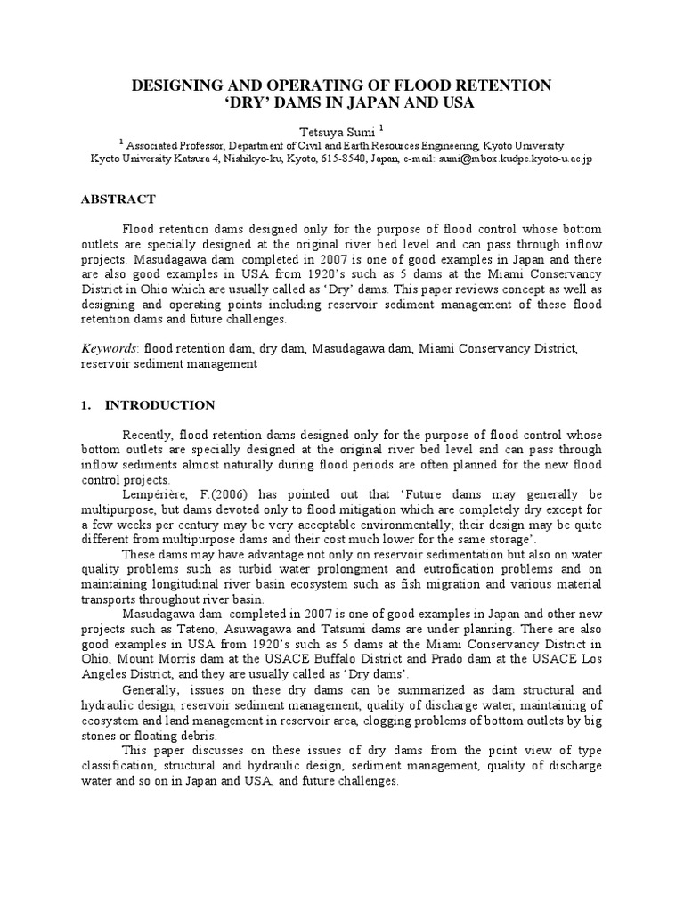 Dry Dam | PDF | Spillway | Dam