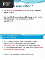 The Reservation Process in Hotels | PDF