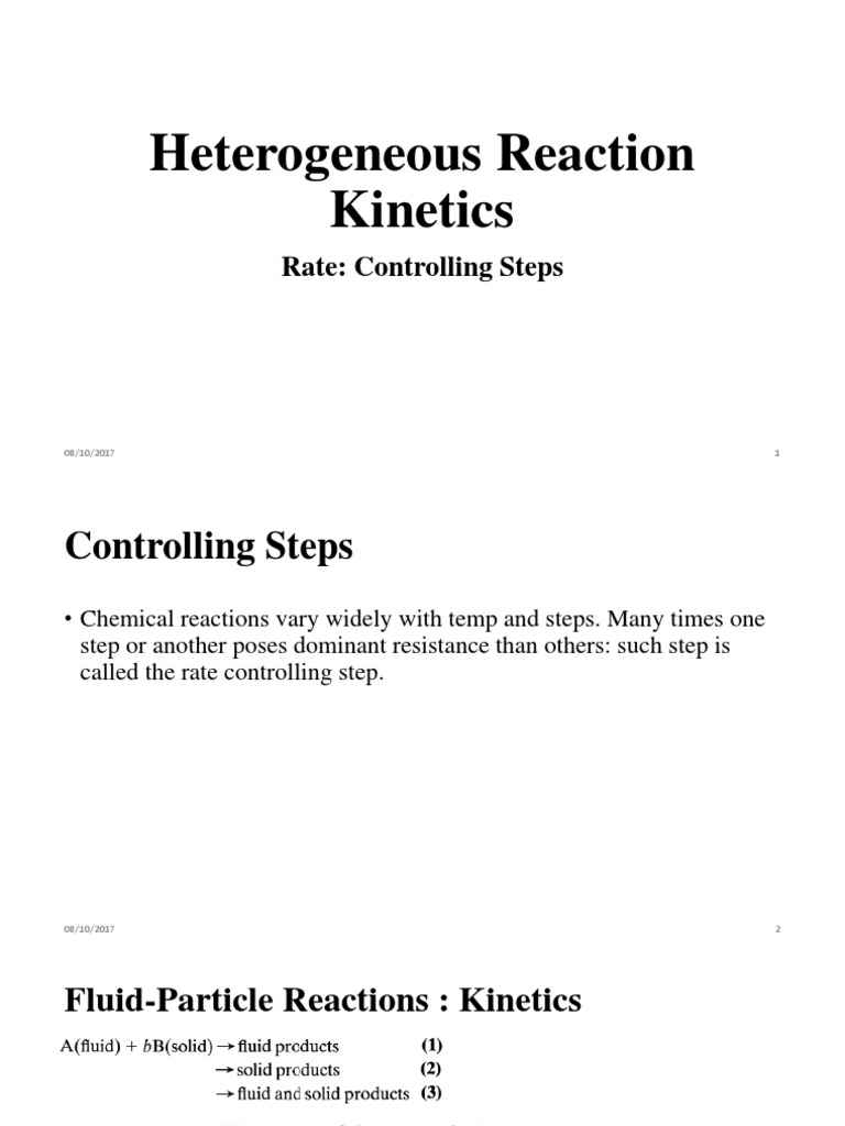 Che 516 Rate-Controlling Step | PDF | Reaction Rate | Chemical Reactions