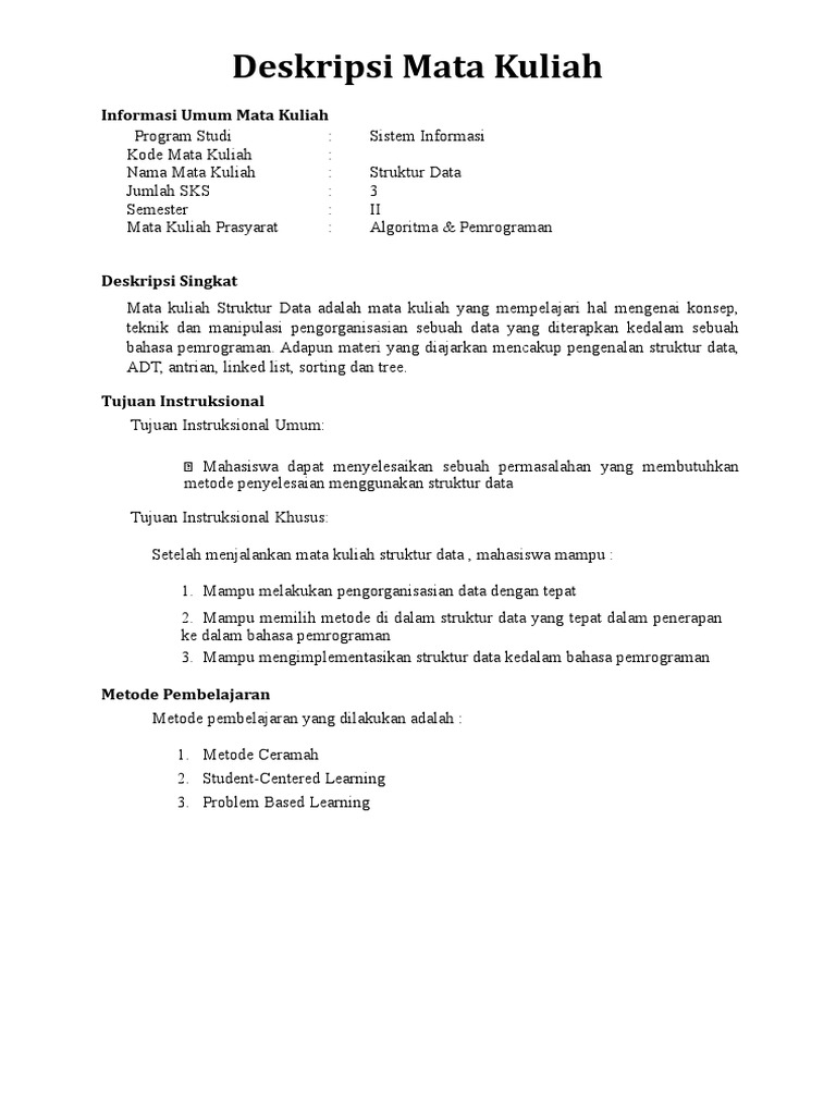 Struktur Data oleh Tono Hartono | PDF