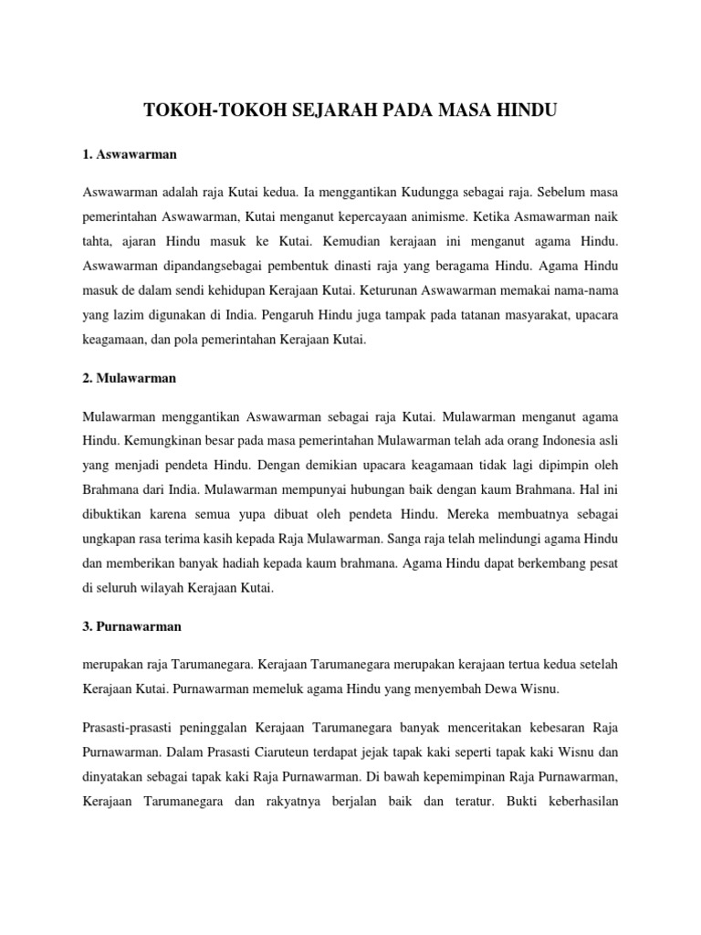 Tokoh-Tokoh Sejarah Hindu, Budha Dan Islam | PDF