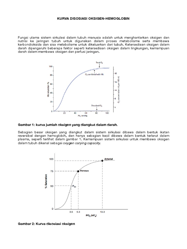 Kurva Disosiasi Oksigen | PDF