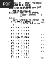 MPN Table | PDF | Evaluation Methods | Methodology