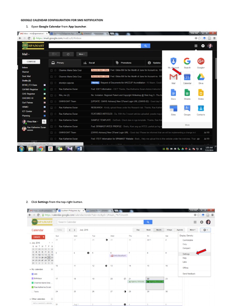 Open Google Calendar From App Launcher | PDF
