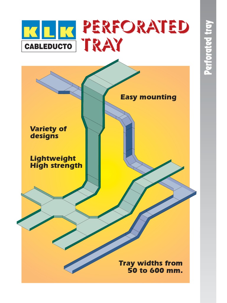 Perforated Tray Catalogue | PDF | Galvanization | Steel