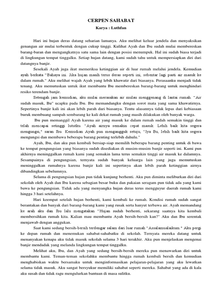 Cerpen Sahabat | PDF