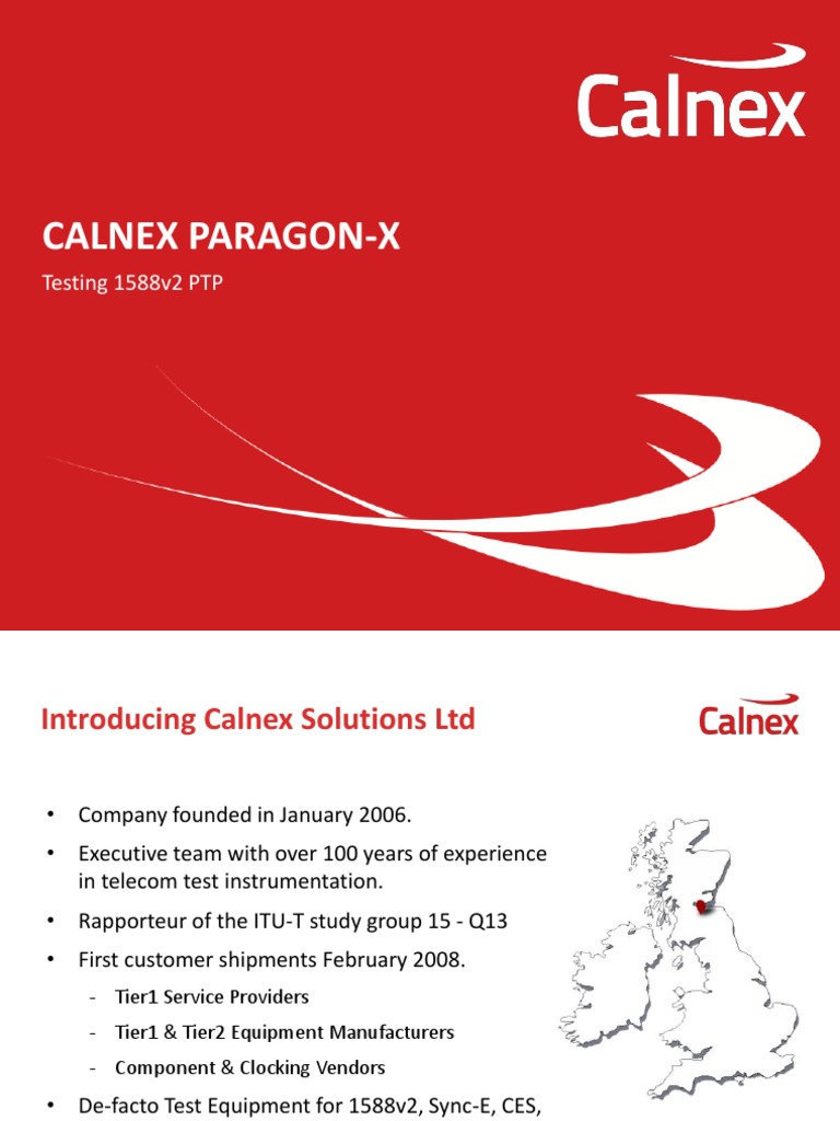 Calnex Paragon X Testing 1588v2 | Communications Protocols | Internet ...