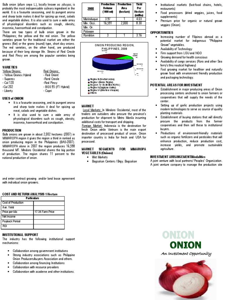 Onion Bulb PDF | PDF | Onion | Joint Venture
