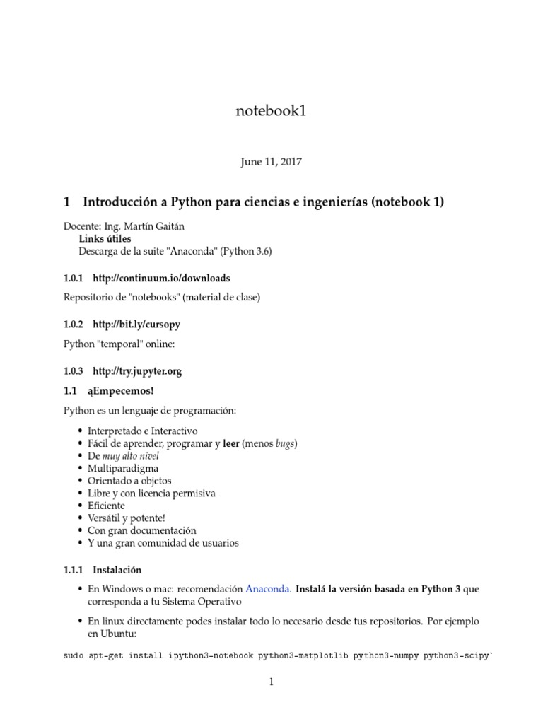 Python Cientifico | PDF | Python (lenguaje de programación) | Interfaz ...