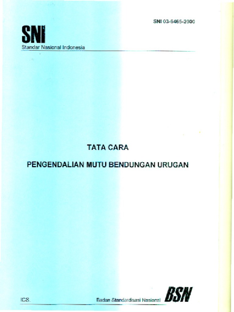 Sni 03-6465-2000 | PDF