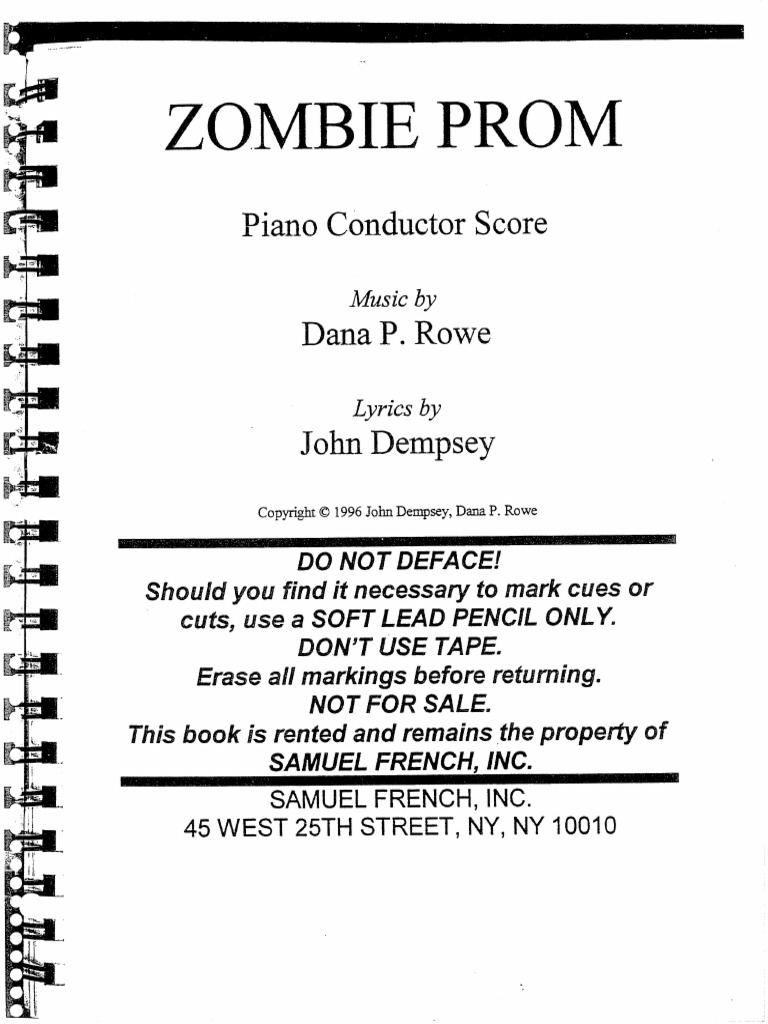 Zombie Prom PDF | PDF