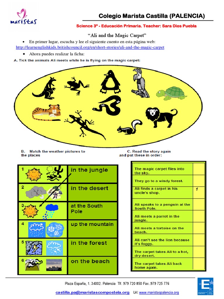 Activity 1 - Ali and The Magic Carpet | PDF