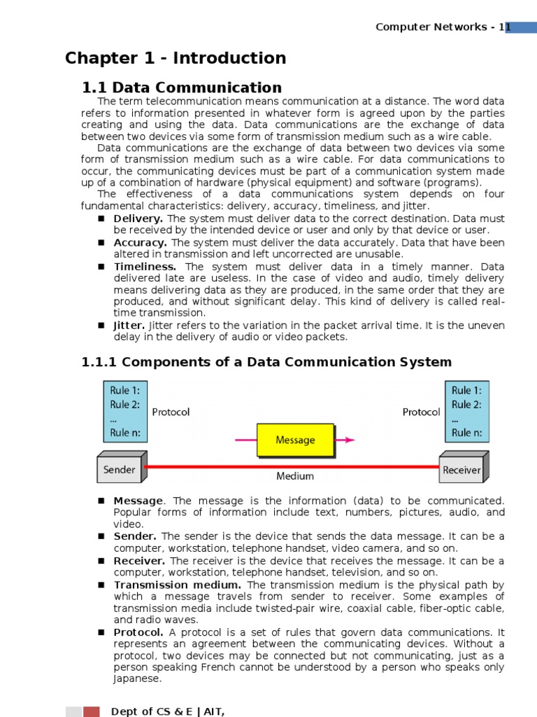 Computer Networks Notes | PDF | Network Topology | Internet Protocol Suite