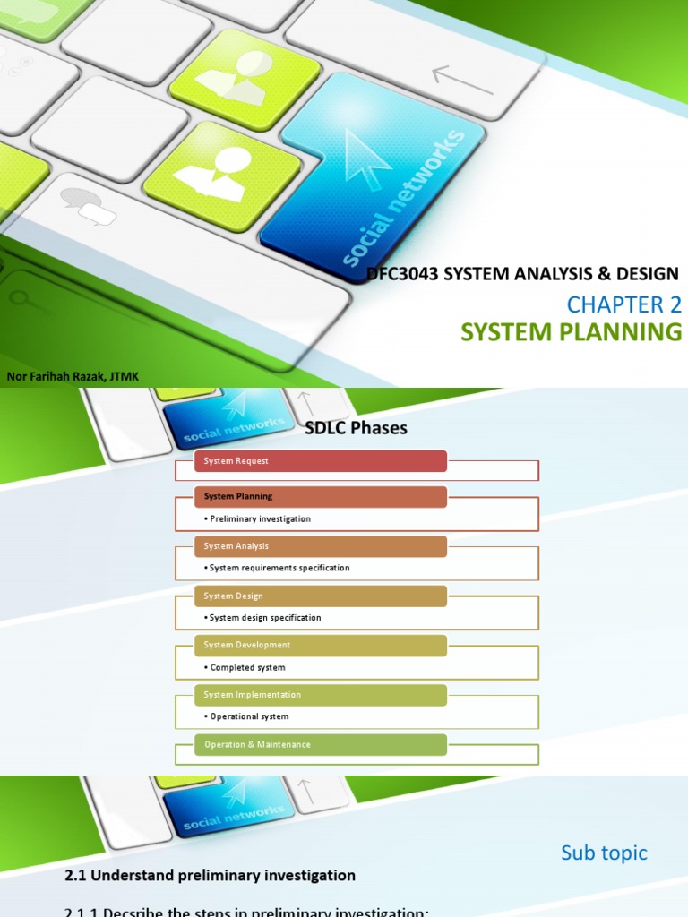Chapter 2 - System Planning | PDF | Feasibility Study | Usability