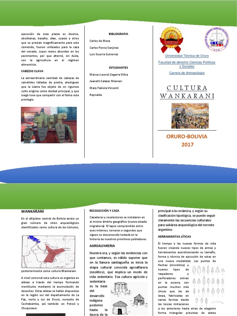 Triptico Wankarani 1 D 1 | PDF | Arqueología | Agricultura