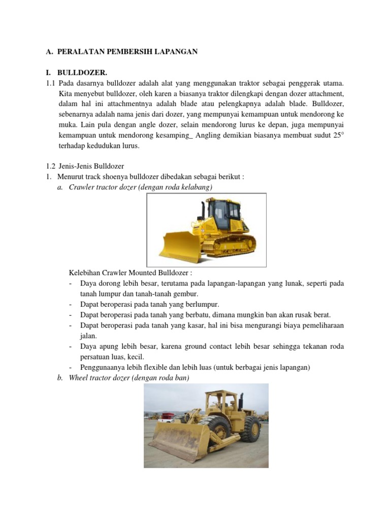 Jenis Alat Berat | PDF