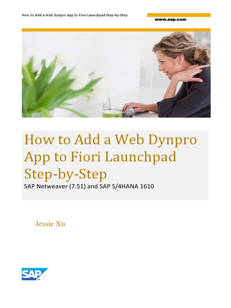 How To Add A Web Dynpro App To Fiori Launchpad Step By Step Pdf Hypertext Transfer Protocol