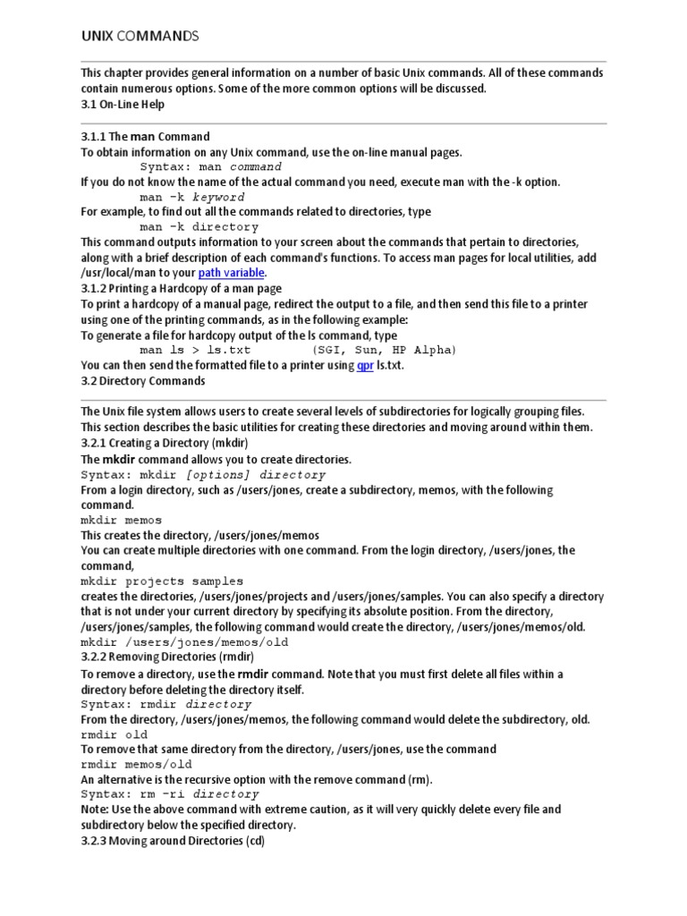 Unix Commands: Path Variable | PDF | Computer File | Directory (Computing) Unix Commands: Path Variable | PDF | Computer File | Directory (Computing)