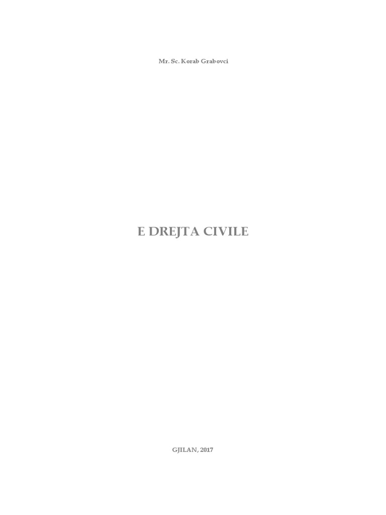 E Drejta Civile | PDF