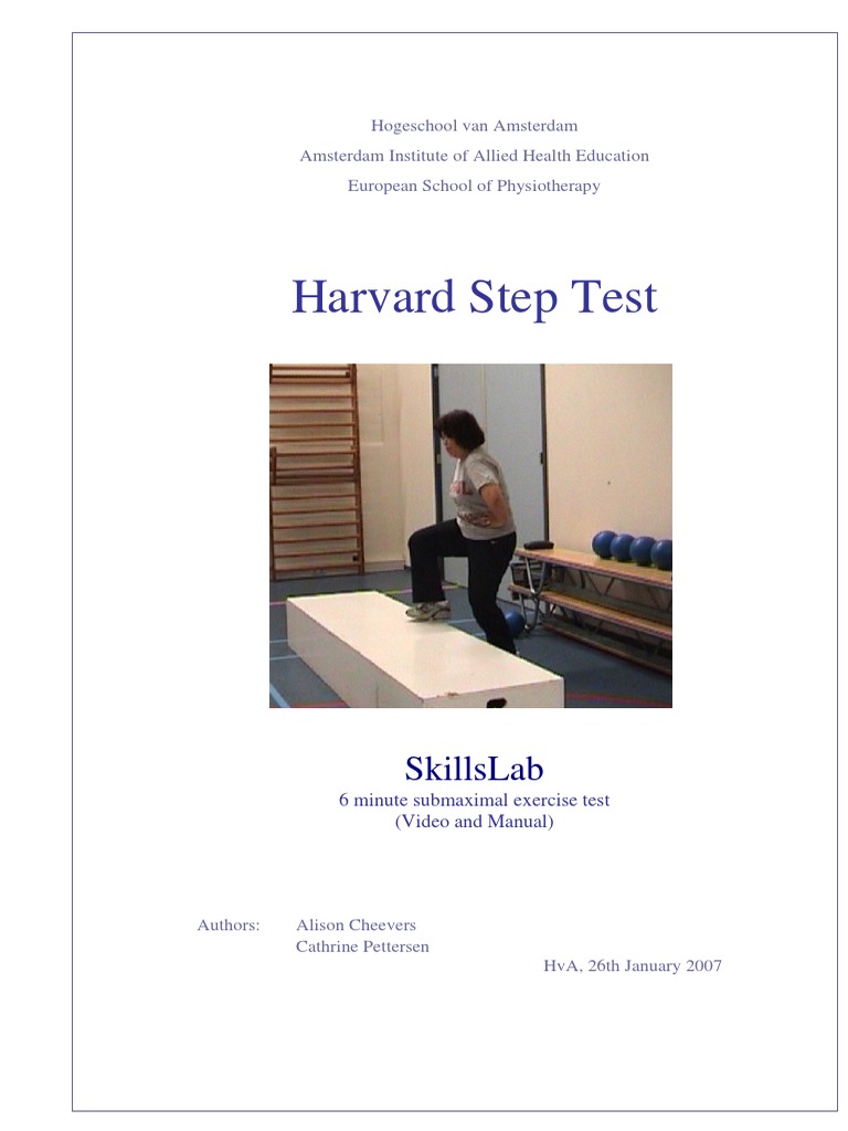 The Harvard Step Test PDF | PDF | Heart Rate | Myocardial Infarction