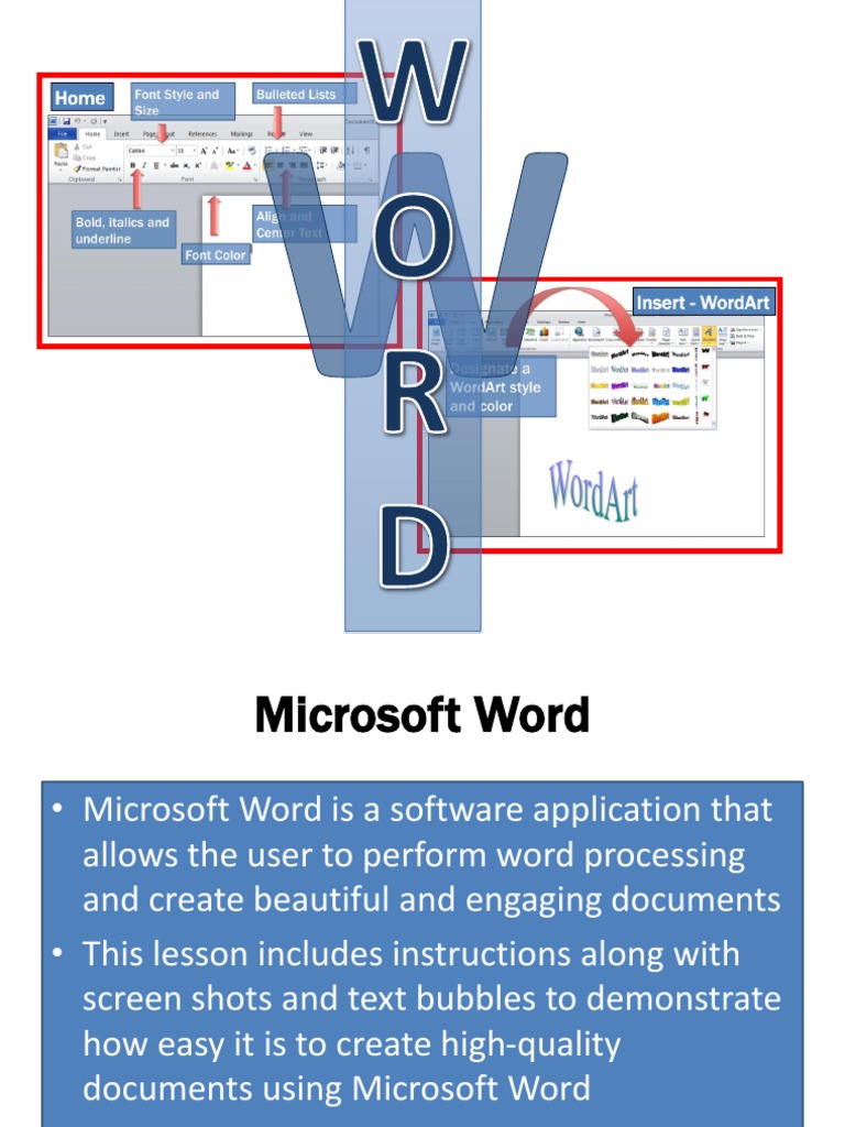 Word 2010 Lesson | PDF | Microsoft Word | Page Layout