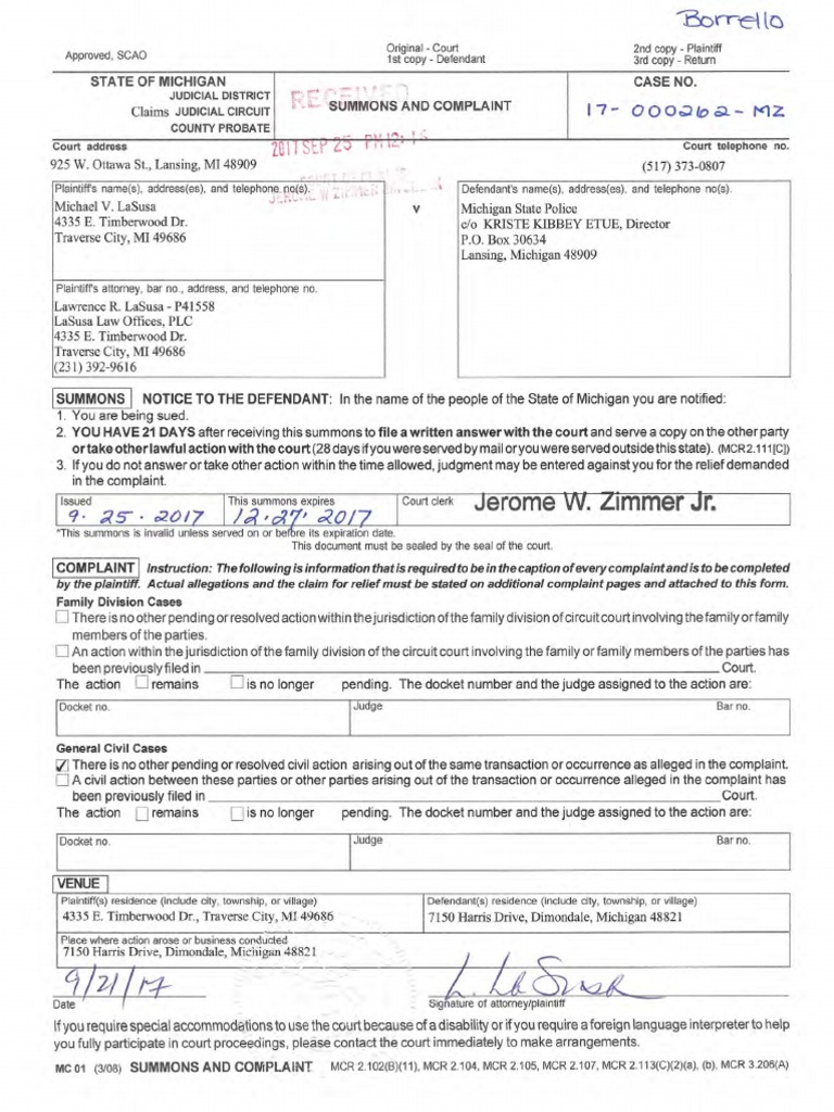 Michigan FOIA Legal Notice | PDF | Freedom Of Information Act (United ...