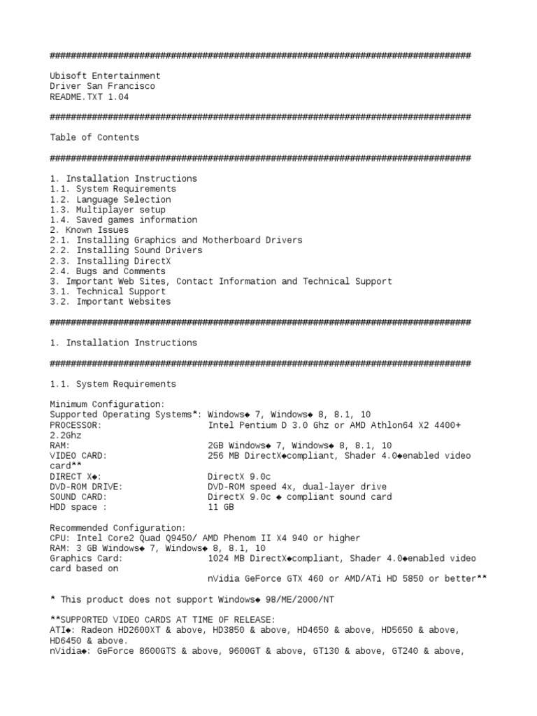 readme.txt | Advanced Micro Devices | Technical Support